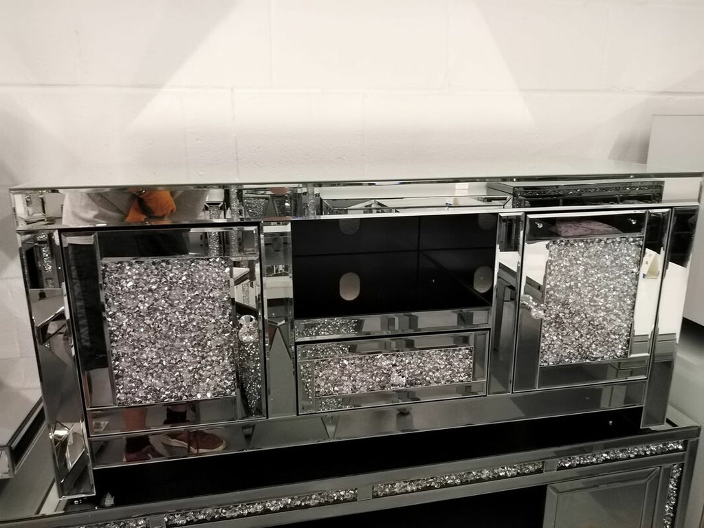 The Crushed Diamante TV Cabinet/Unit – JMD Furnishings