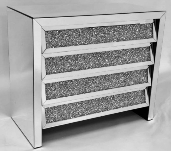 CRUSHED DIAMOND CHEST OF DRAWER – JMD Furnishings