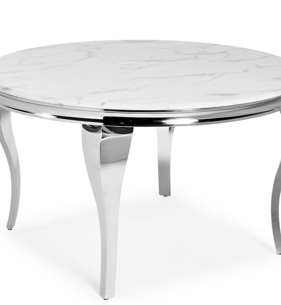 Vienna Round Marble Top Dining Table – JMD Furnishings